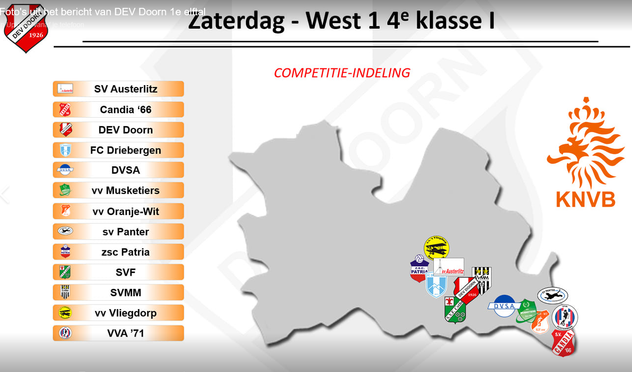 Competitiestart DEV Doorn 1 in Driebergen | DEV Doorn